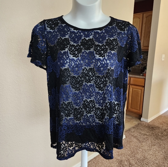 Lane Bryant | Tops | Lane Bryant Lace Front Top | Poshmark